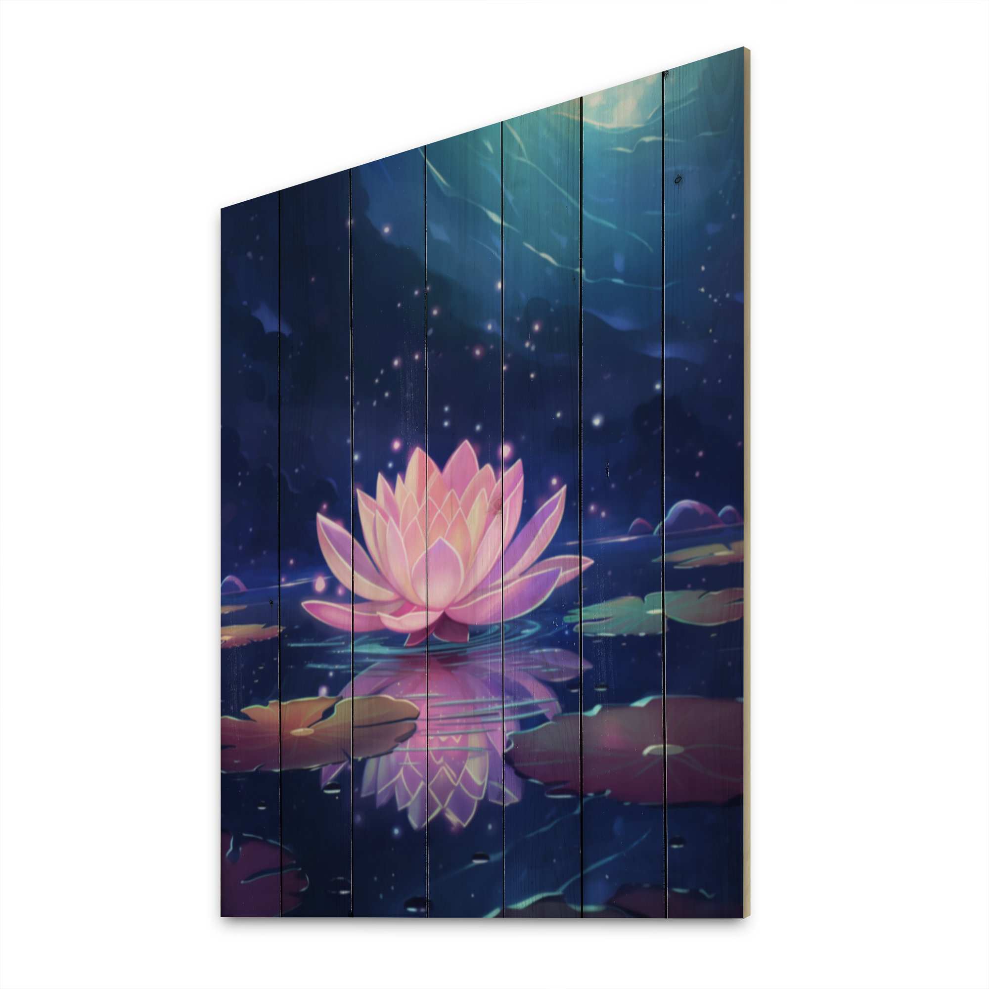 Red Barrel Studio® Pink Lotus Divine Resilience I On Wood Print | Wayfair